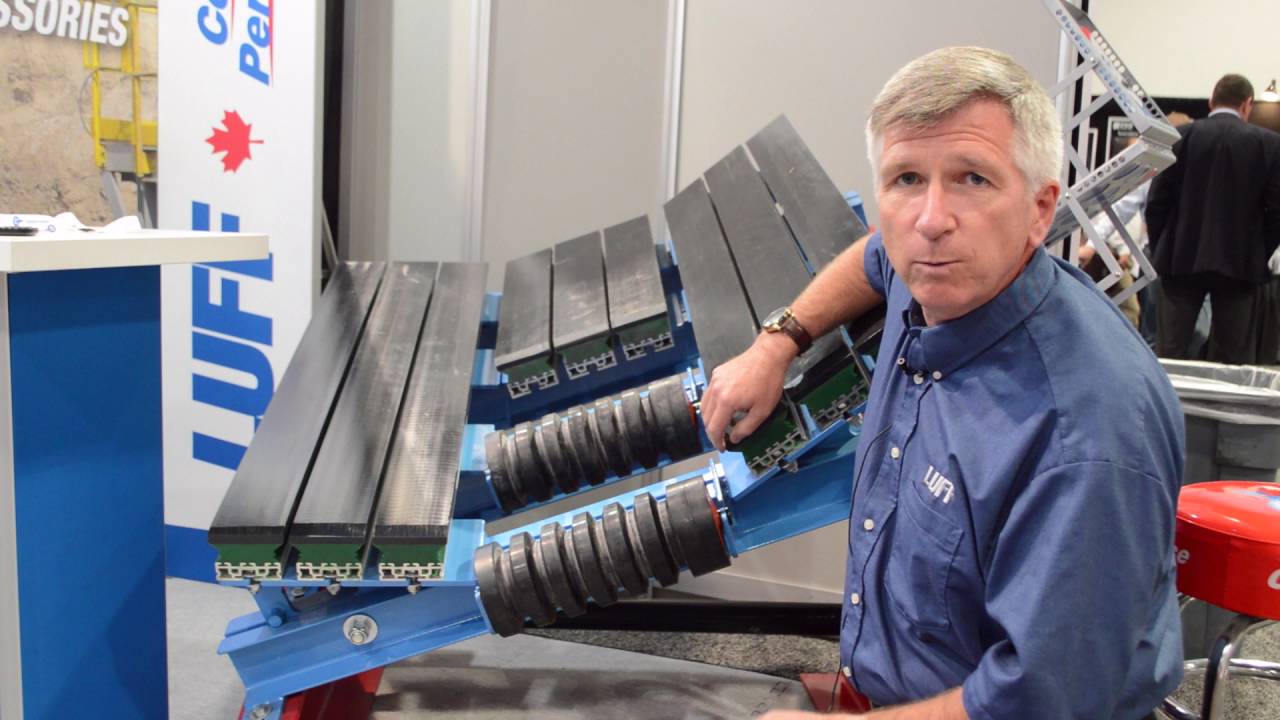 Luff showcases heavy-duty impact bed at MINExpo 2016 - YouTube