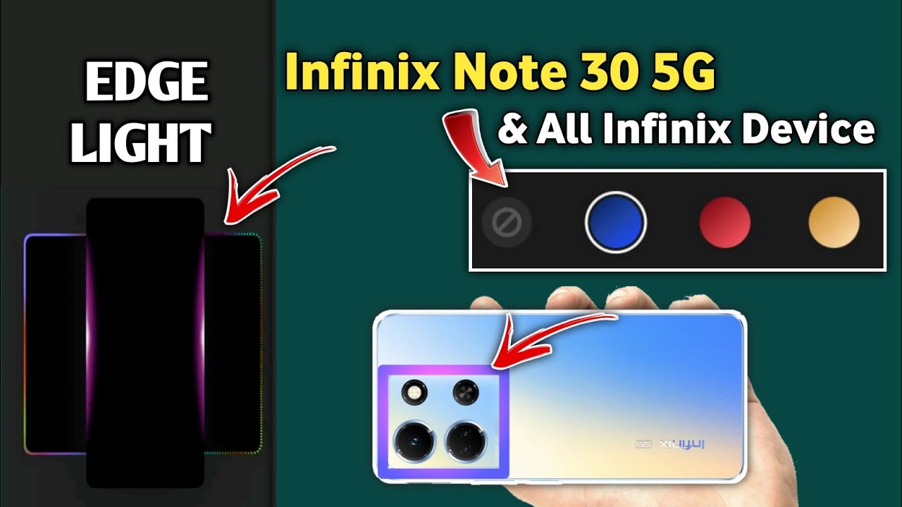 How To Set Notification Edge Light In Infinix Note 30 5G | Infinix Mai ...