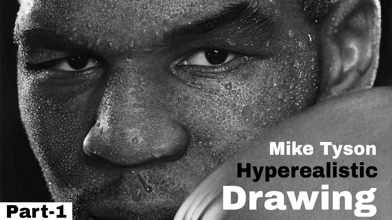 Hyperrealistic Drawing of Mike Tyson | Outline tutorial - YouTube