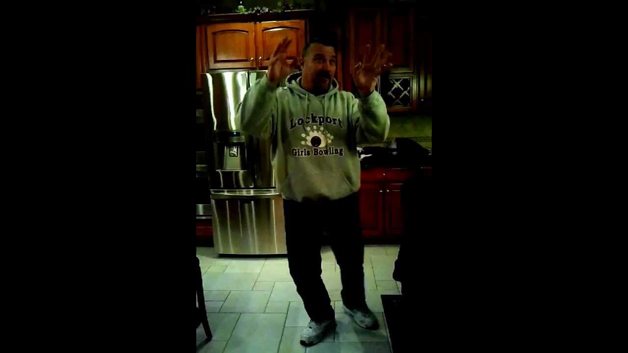 Fat guy dancing to ice cream and cake - YouTube