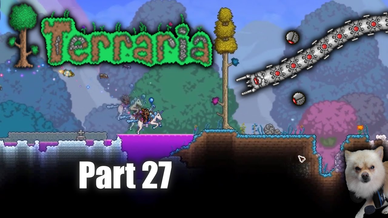 Terraria Let's Play Part 27 (Duel Com) | Giant Worm Boss! (PC Gameplay ...