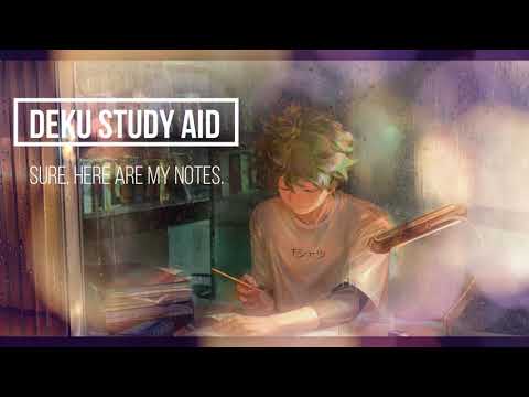 My Hero Academia | Studying with Deku | Study Aid + JP Voice Over - YouTube