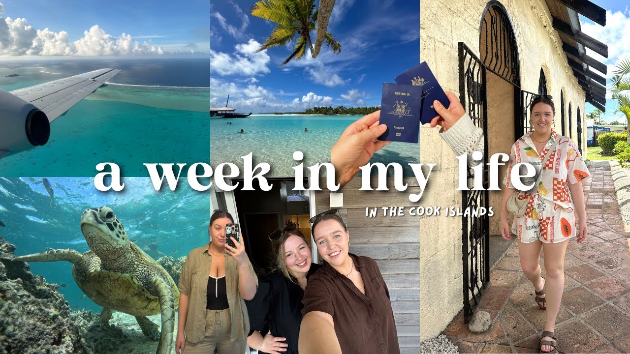 a week in my life: travelling to the Cook Islands 🌴 exploring, best ...