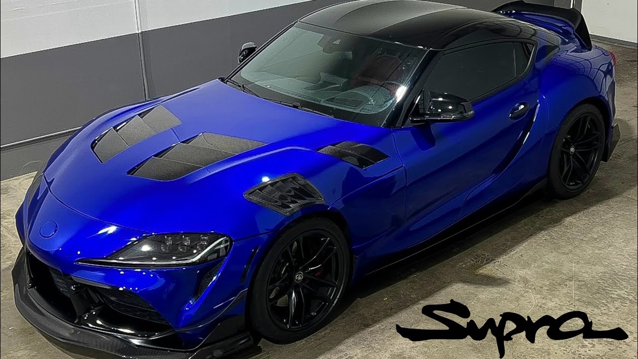Transforming A Toyota Supra A90 With A Full Car Wrap And PPF ...