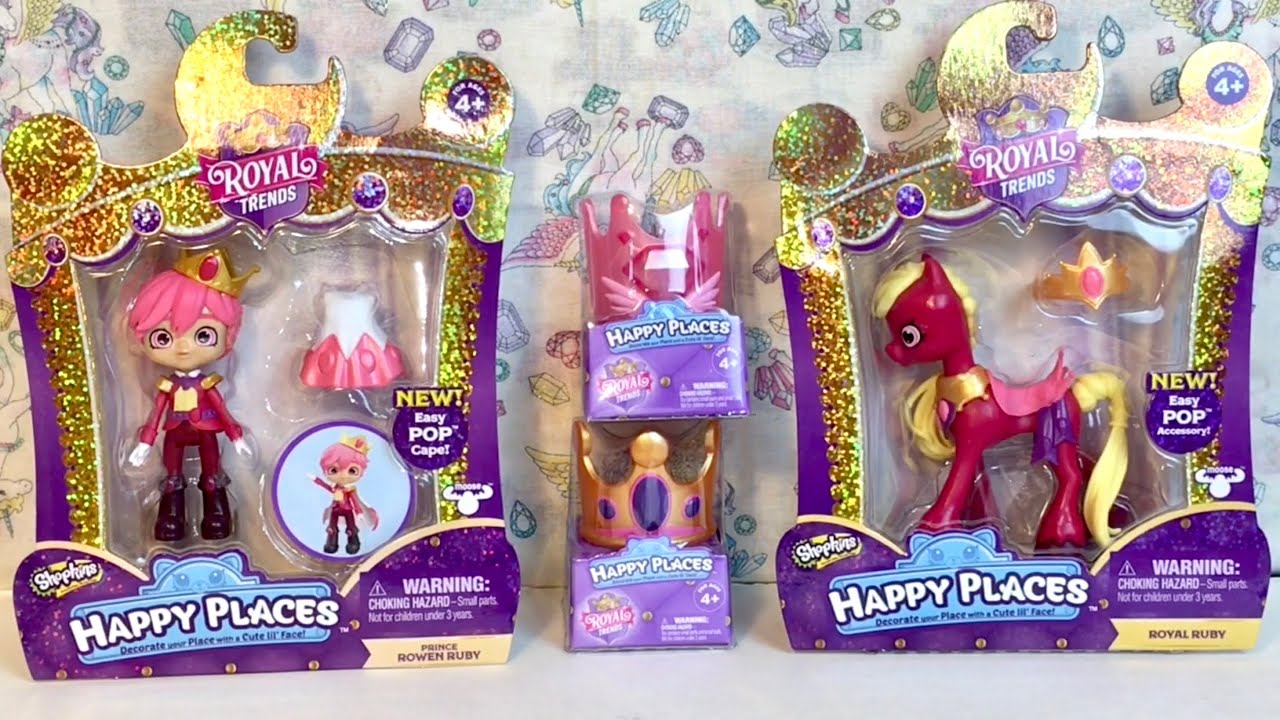 Happy Places Royal Trands Prince Rowen Ruby & Pony with Blind Bag Pets ...