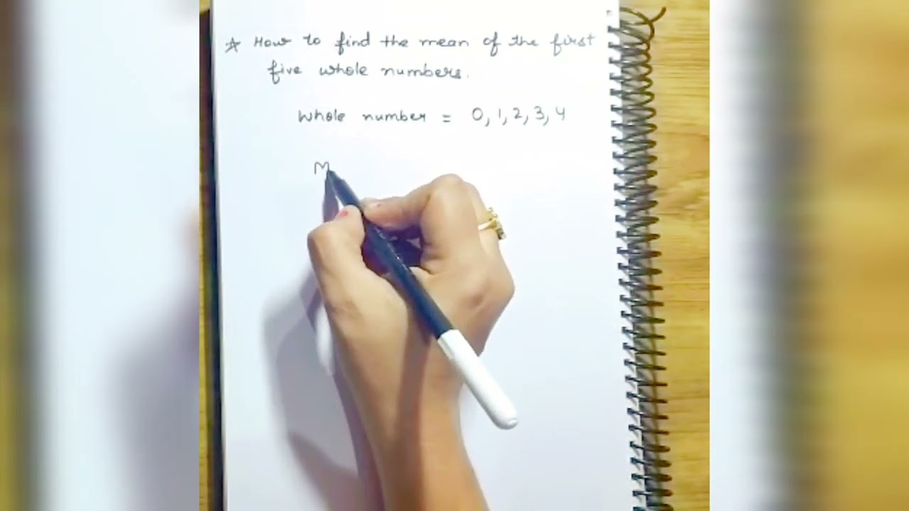 How To Find The Mean Of First Five Whole Numbers YouTube How To Find The Mean Of First Five Whole Numbers YouTube