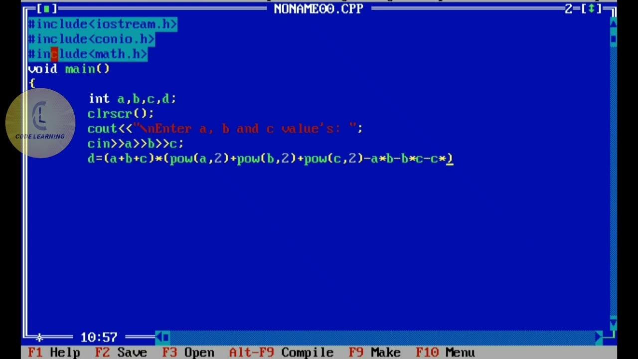 C++ | Math '(a)^3+(b)^3+(c)^3-3abc' | CodeLearning - YouTube