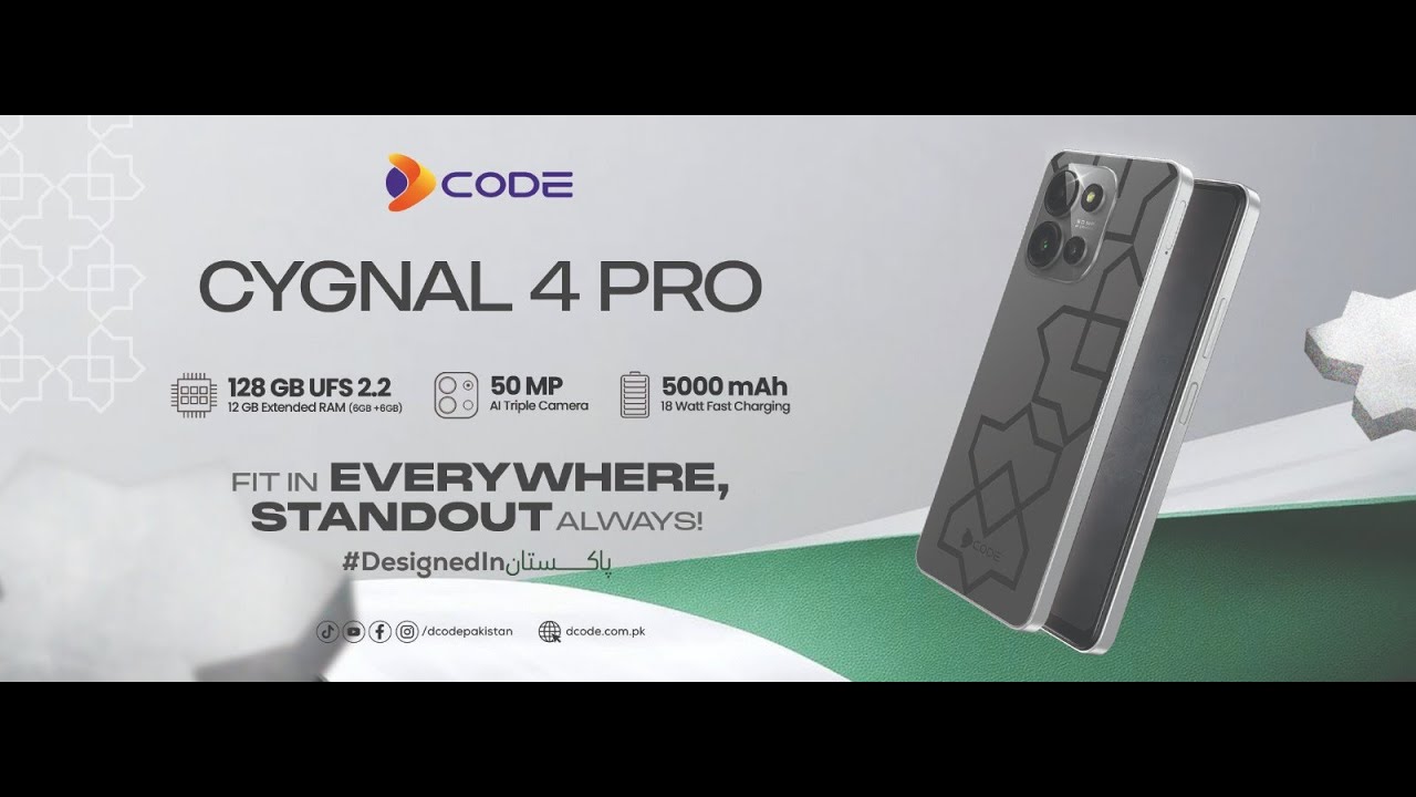 First Ever Phone Designed In Pakistan - DCODE CYGNAL 4 PRO - YouTube