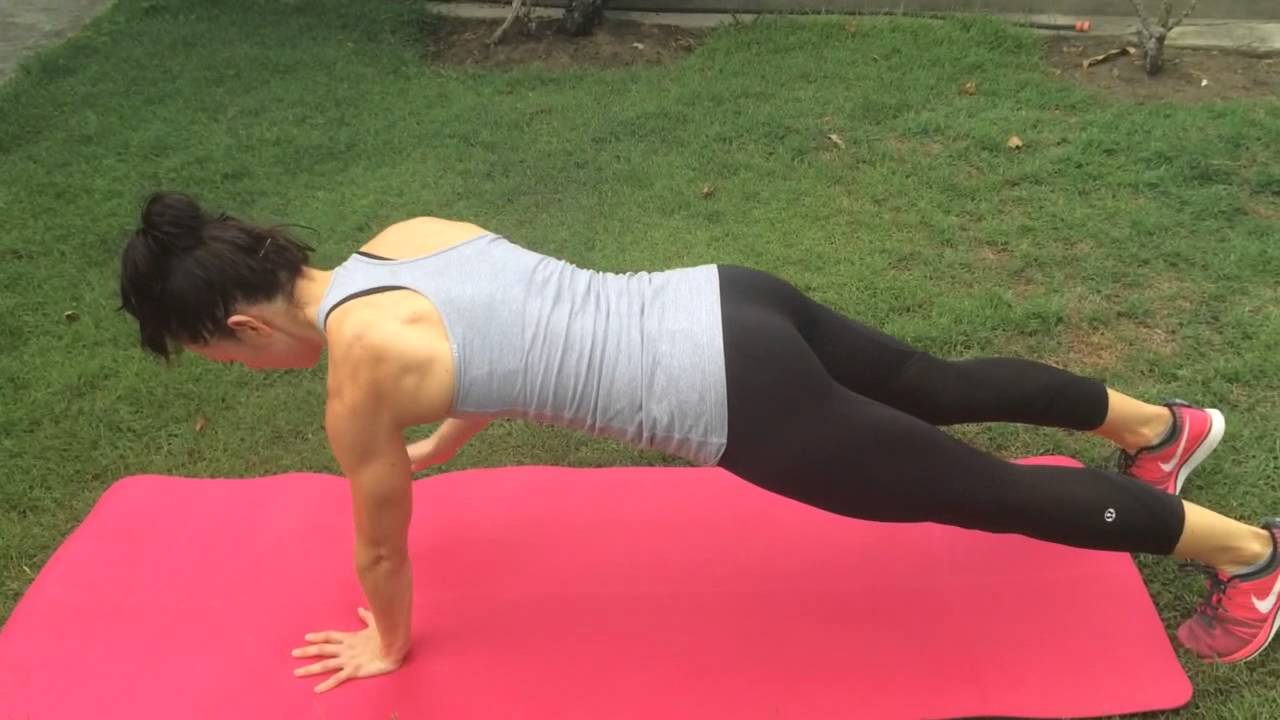 Plank row - toes - YouTube