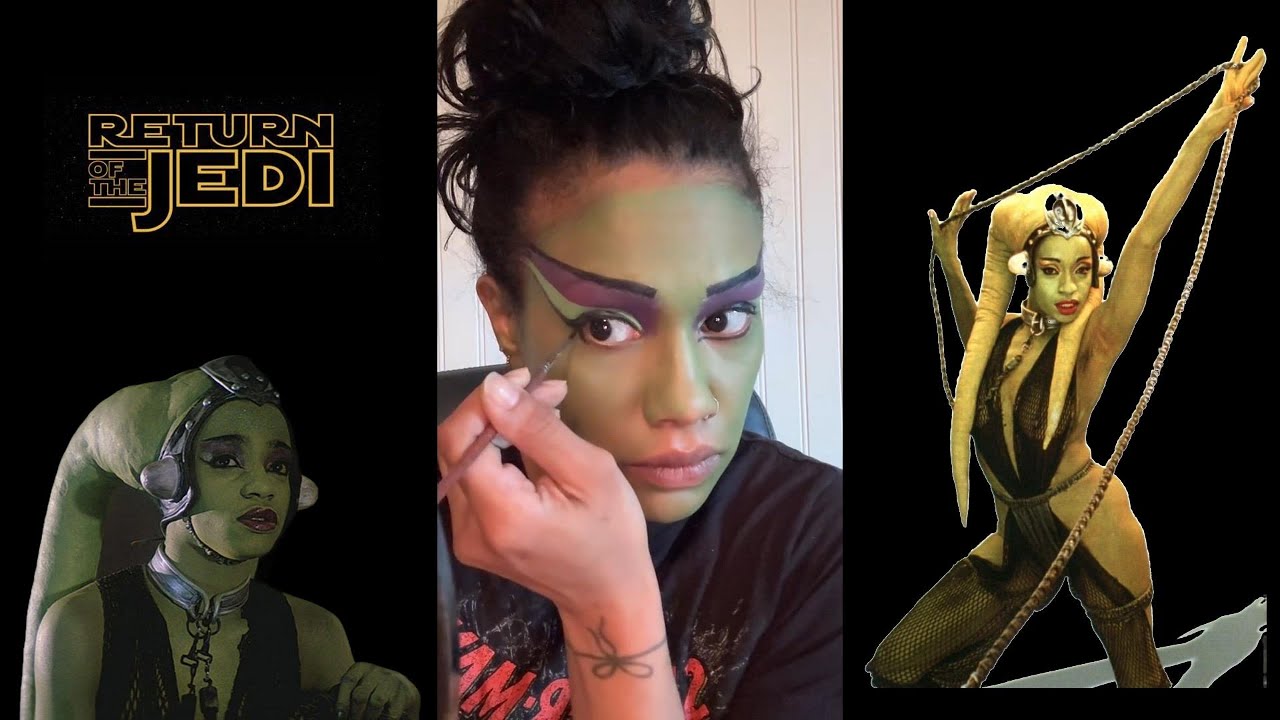 Turning myself into Oola from Star Wars:Return of the Jedi - YouTube