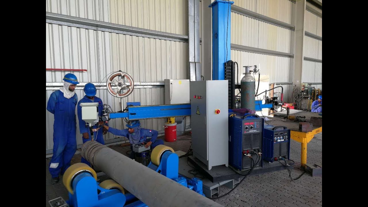 Auto SAW/MIG Submerged Arc welding center with weld positioner column ...