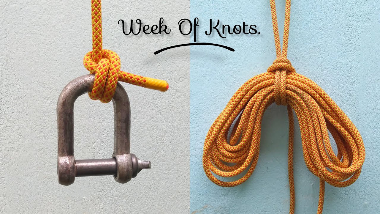 7 tips of tying rope knots/ how to/ essential knots/ knots you need to ...