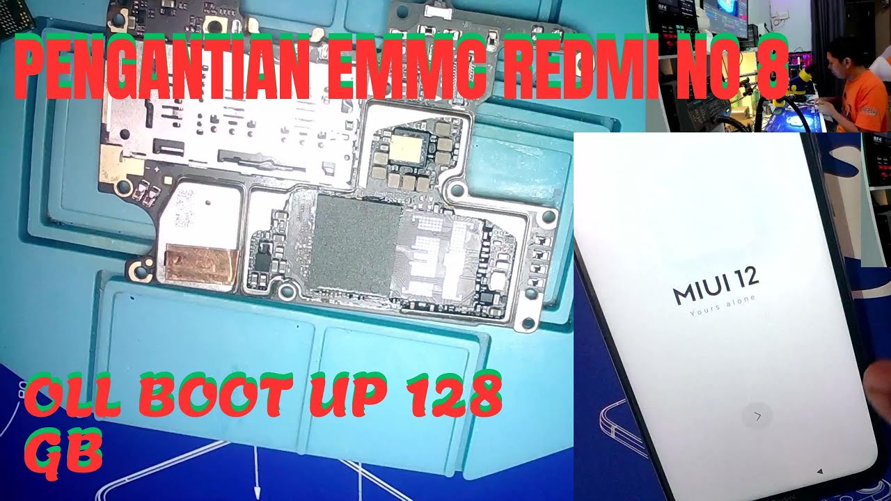 PENGANTIAN EMMC REDMI NOT 8 UP 128GB - YouTube