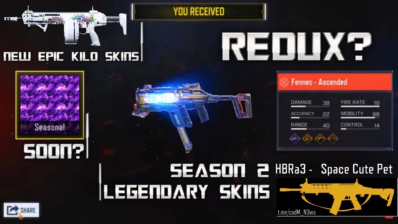 Mythic Fennec Redux? New Epic Kilo 141 Skins | COD Mobile | CODM - YouTube