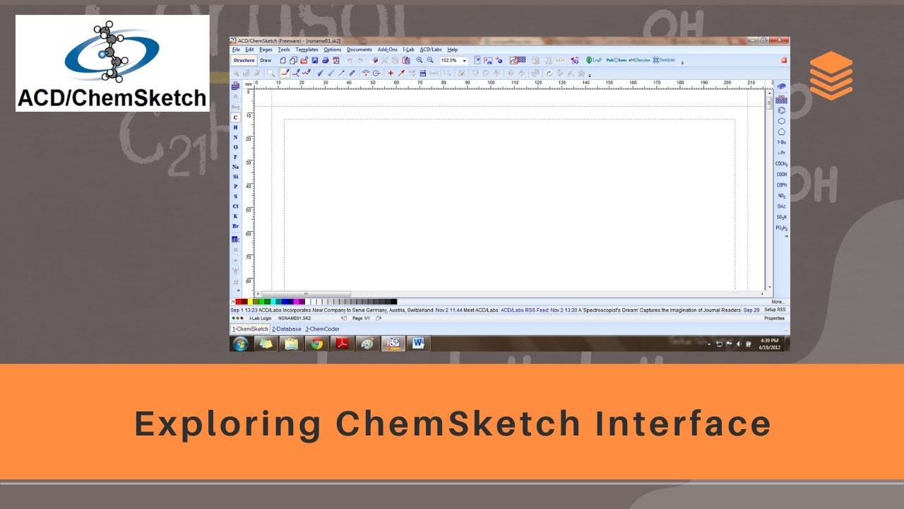 Exploring the ChemSketch Interface for Drawing Drug Molecules - YouTube