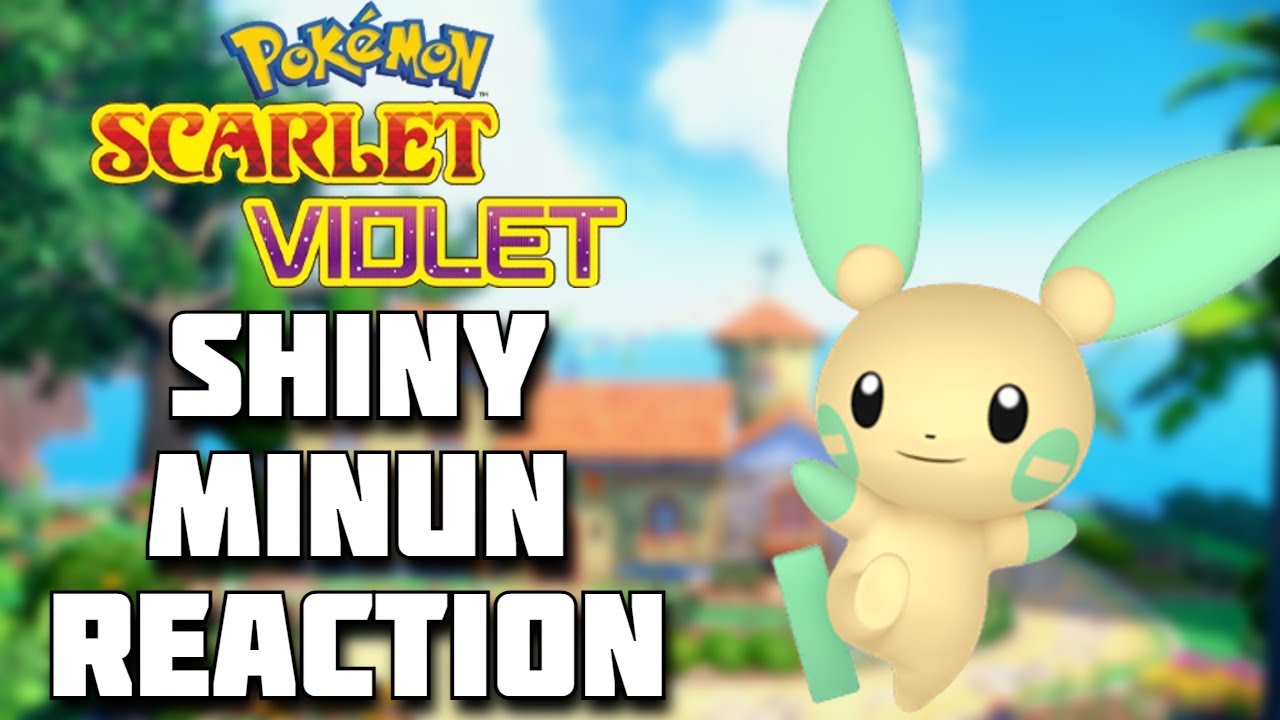 SHINY MINUN FULL REACTION! Pokémon Scarlet and Violet Shiny Highlight ...