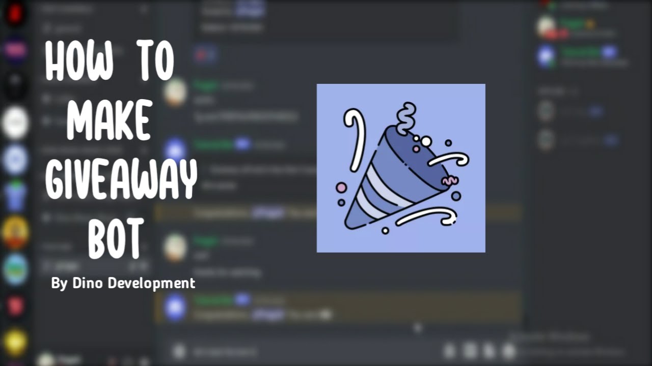 How to make an Giveaway Bot | 24/7 Online | Dino Development - YouTube