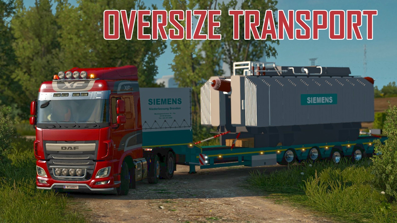 ETS2 OVERSIZE LOAD part 1 (Euro Truck Simulator 2) - YouTube