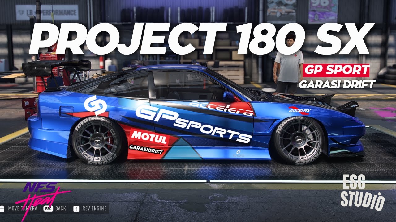 Project Car Garasi Drift Nissan 180 SX GP Sport | NFS HEAT episode 1 ...