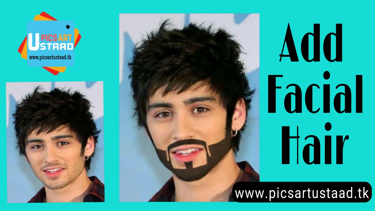 Add facial hair Picsart tutorial| Make beared and Mustache - Picsart ...