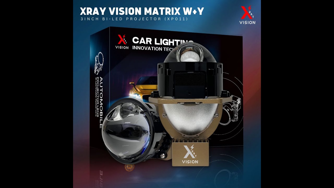 Xray Vision W+Y 3inch Bi-Led Projector | #XP011 - YouTube