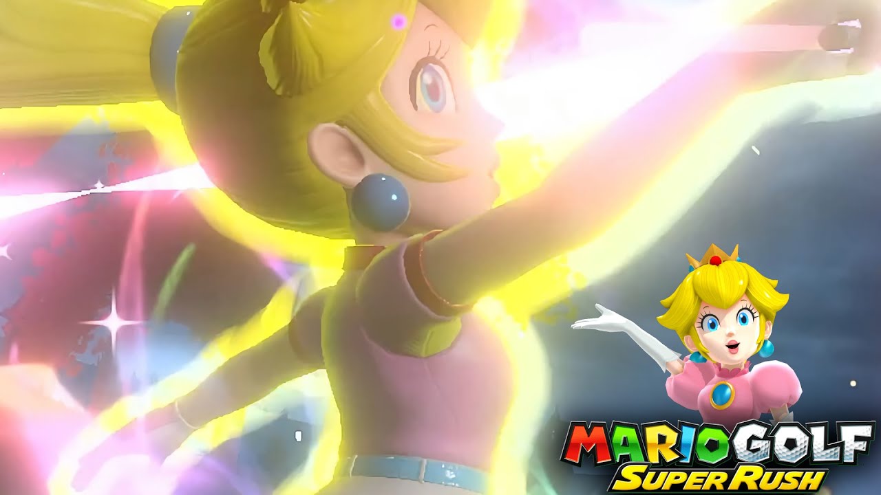 Mario Golf Super Rush Peach vs Daisy vs Toad vs Toadette in Bonny ...