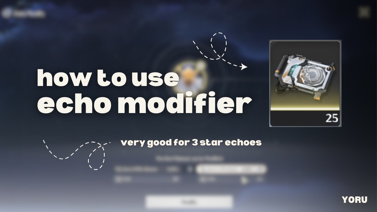 How to use echo modifier - Wuthering Wave - YouTube