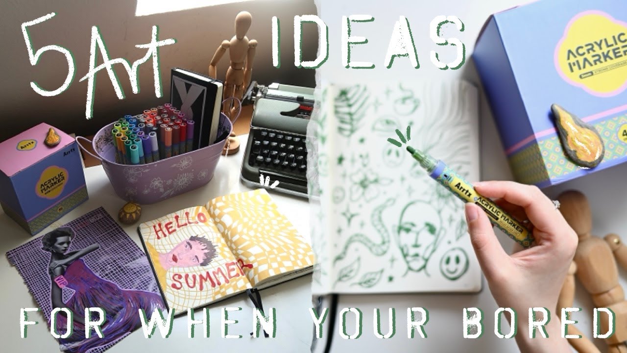 5 easy Ways to get creative with Acrylic Markers • Arrtx Acrylic Marker ...