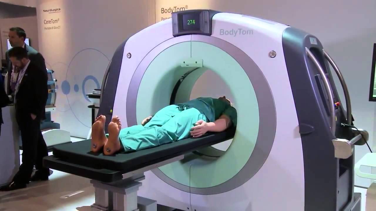 NeuroLogica BodyTom Mobile Computed Tomography CT System - YouTube
