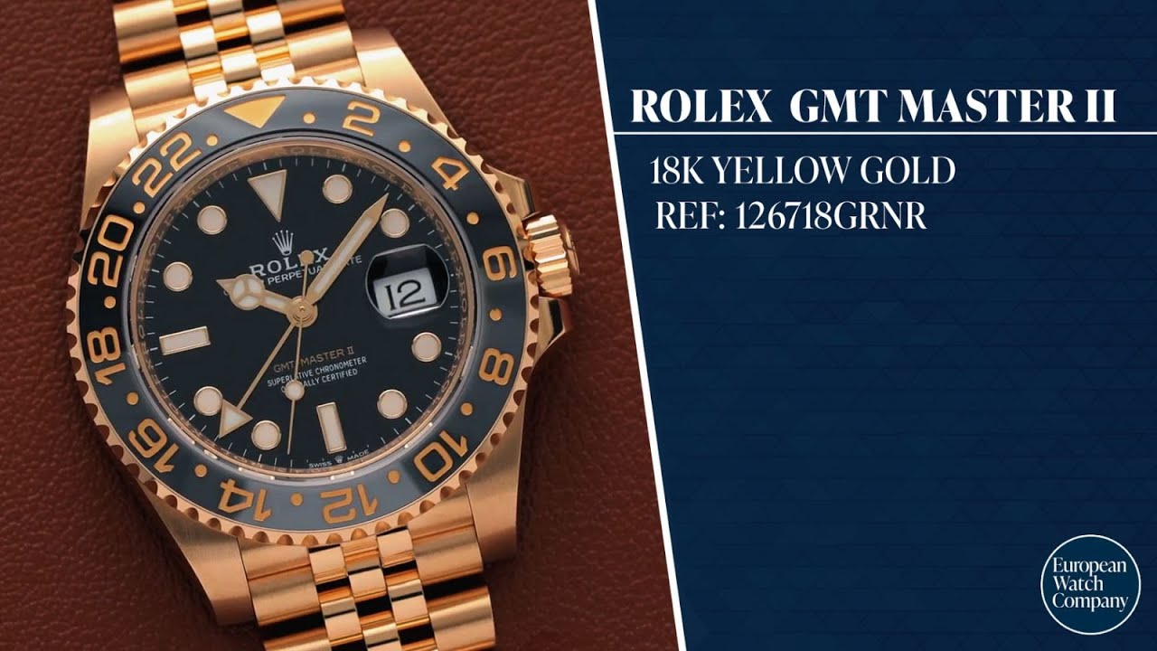 Rolex GMT Master II Ref. 126718GRNR - OVERVIEW - YouTube