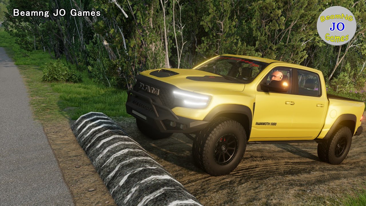 Cars vs Massive Speed Bumps # 364– BeamNG JO Games - YouTube