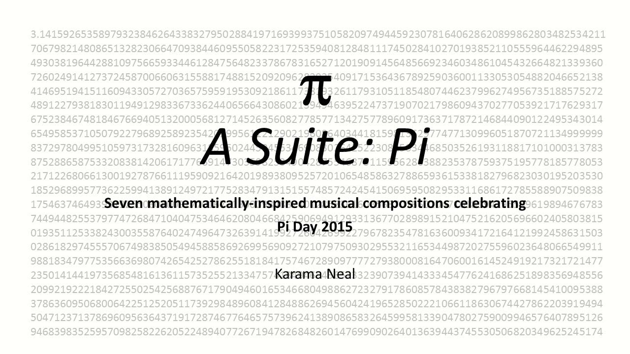 A Suite Pi - Seven songs in celebration of Pi Day - YouTube