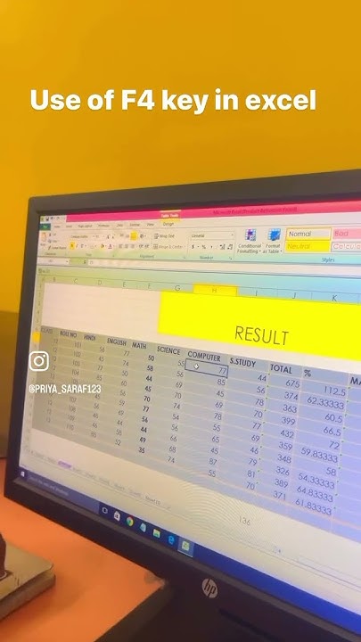 Use of f4 key in excel ️#excel #exceltricks #msexcel #msexceltraining # ...