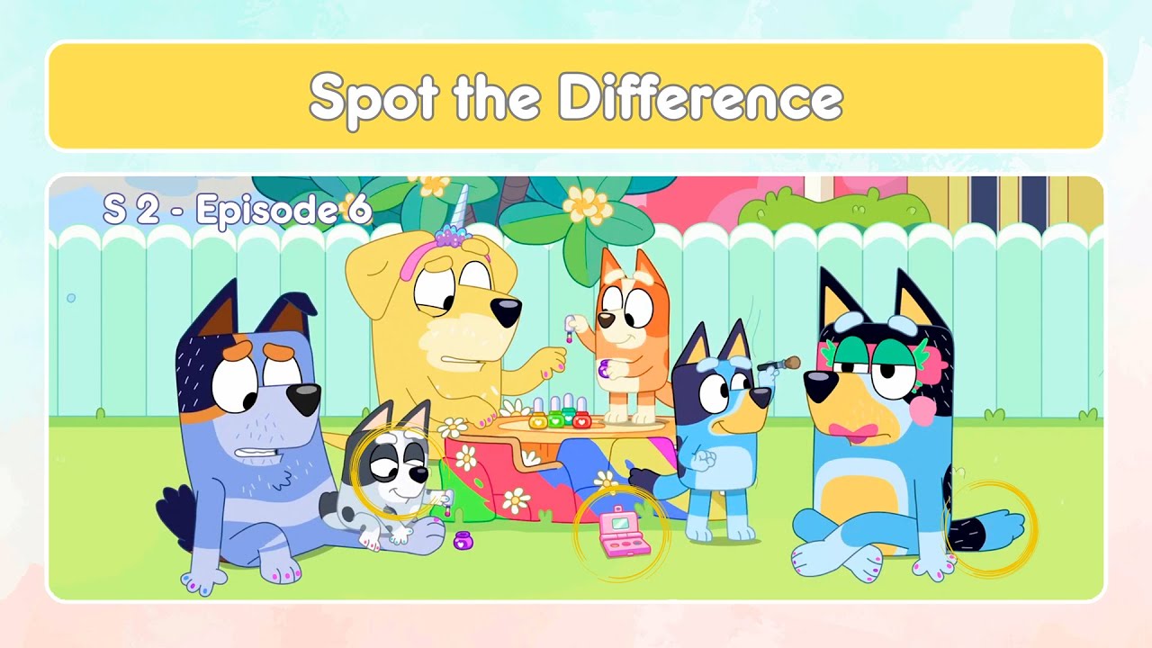 Bluey Quiz - Bluey S2E06 Stumpfest ｜ Spot the difference ｜ Mind Game ...