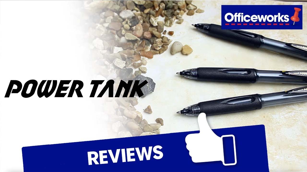 Uni Power Tank Ballpoint Pens - YouTube