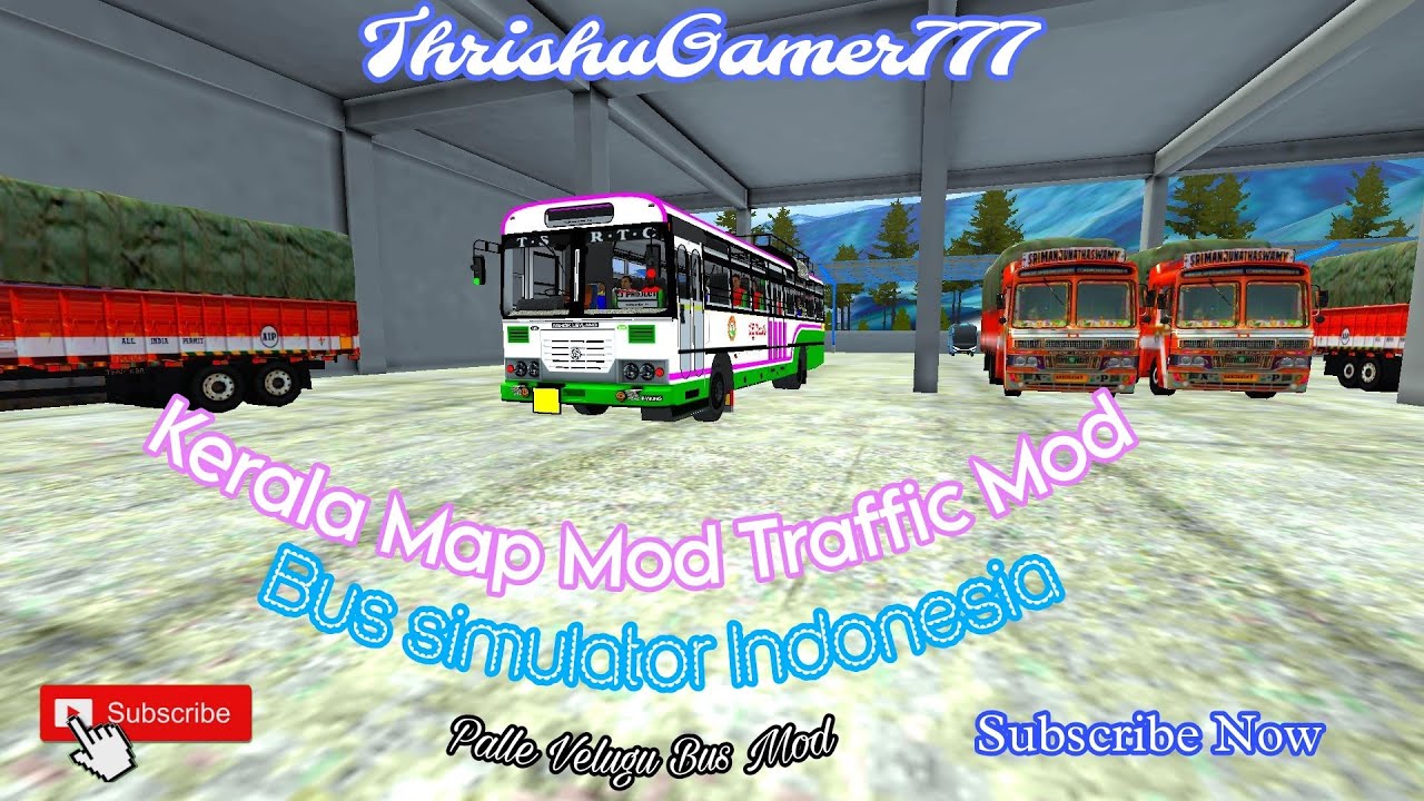 Palle Velugu Bus Mod || Kerala Map Traffic Mod v.4.2.3 in Bussid || ThrishuGamer777 || New Map ...