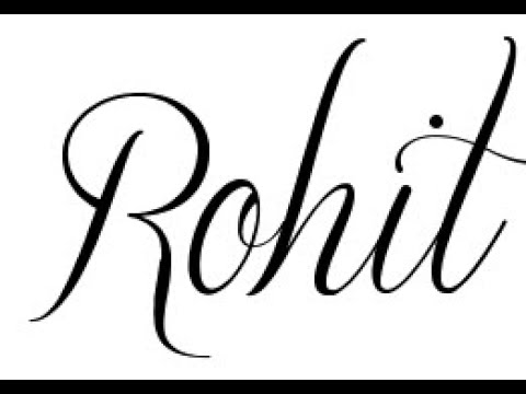 Rohit Name Signature Style | Rohit name Sign Idea | Signature ...