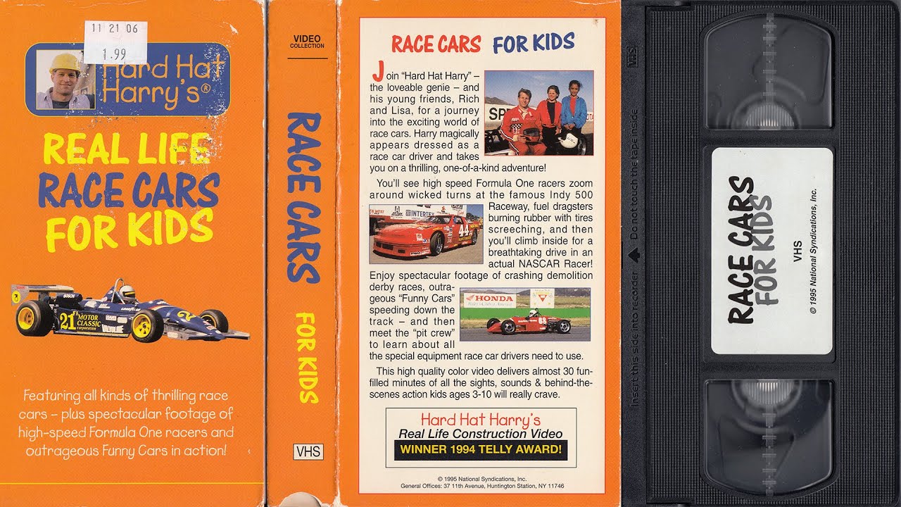 Real Life Race Cars For Kids (1995) VHS 60fps - YouTube