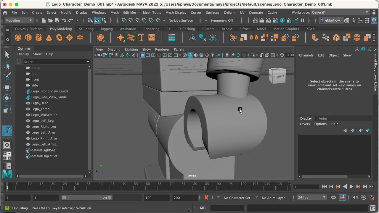 Building a Lego Character in Maya Pt. 6: Hand - YouTube