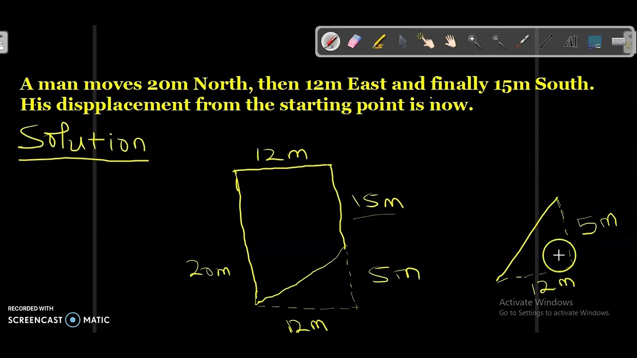 How to Find Displacement Using Bearing | Displacement and Navigating ...