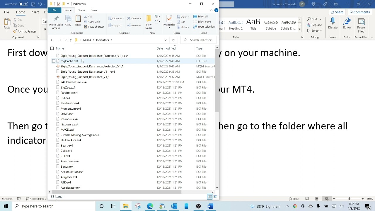 How To Build Ex4 File For Indicator When You Have Mql4 File Youtube