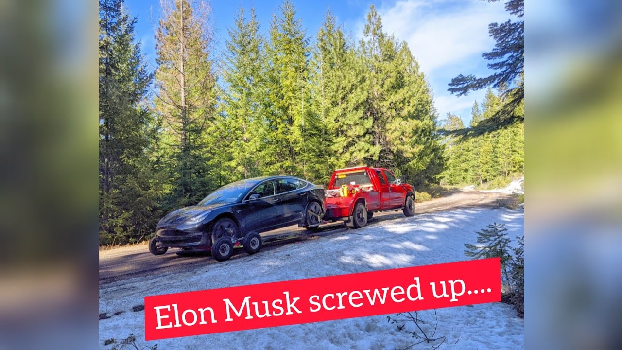 Off roading in a Tesla!! It didn't end well.... - YouTube