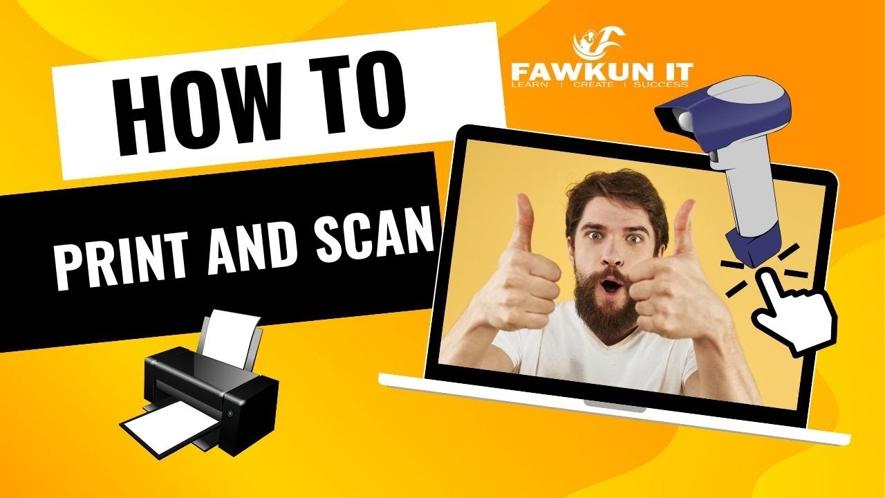 Print and Scan process in MS Word, MS Excel, PowerPoint, Adobe Photo ...