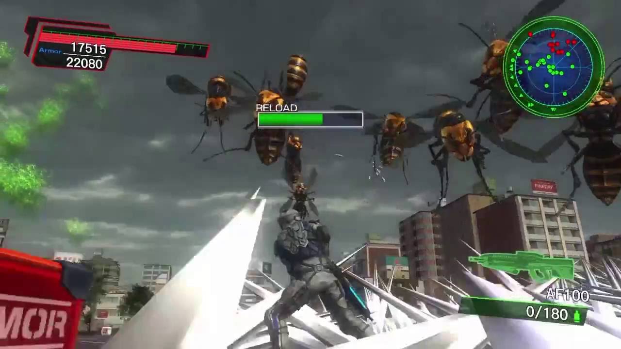 EDF Earth Defense Force 4.1 Mission 41 Search Ranger Inferno - YouTube