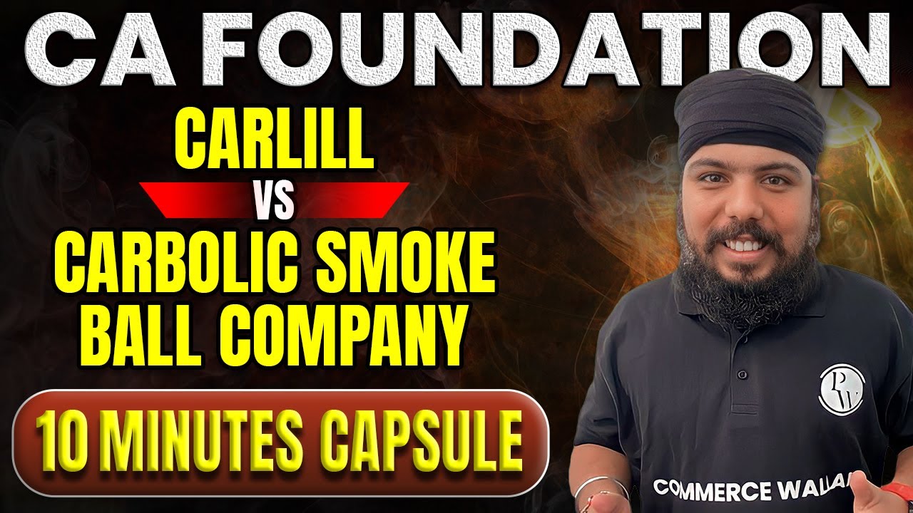 Carlill Vs Carbolic Smoke Ball Company (1892) | 10 Minutes CApsule | CA ...