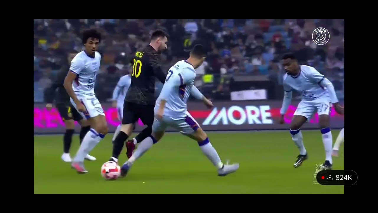 Ronaldo Tackle On Messi #messi #cristianoronaldo #psg - YouTube