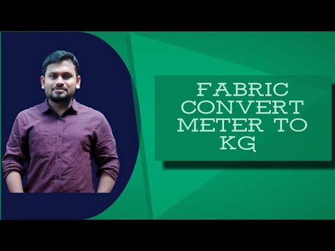 How To Fabric Convert Meter To Kg