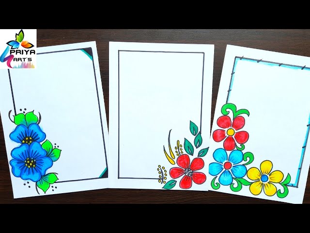 Flower Designs For Project Work | Best Flower Site