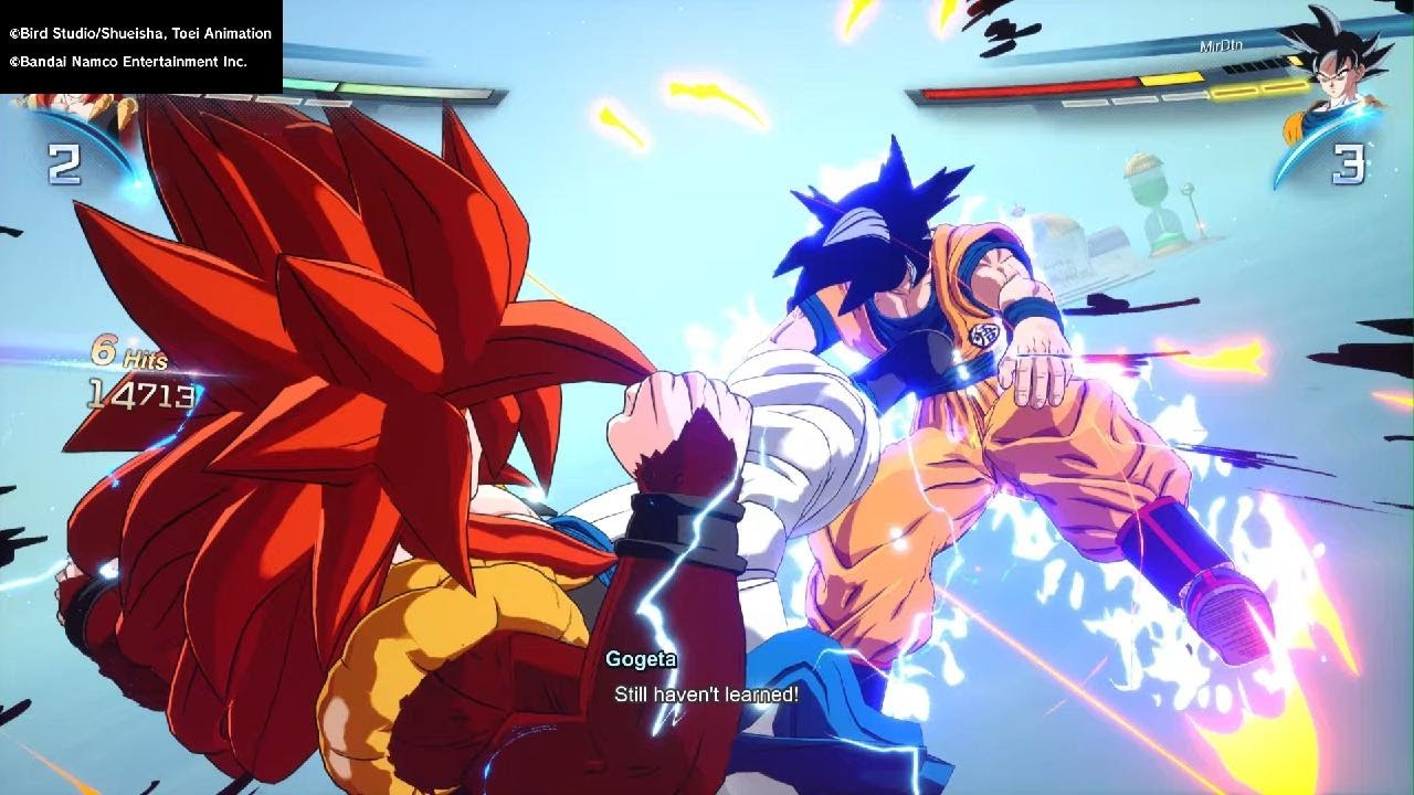 SSJ4 GOGETA VS UI GOKU - YouTube