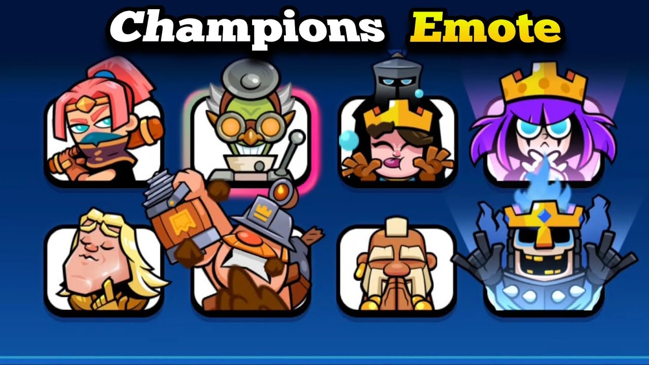Champions Emote | Clash Royale - YouTube